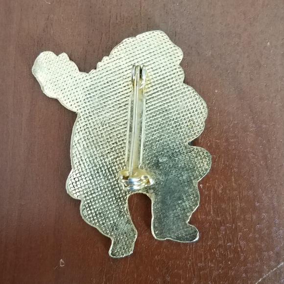 Vintage | Jewelry | Vintage Enamel Santa Brooch | Poshmark